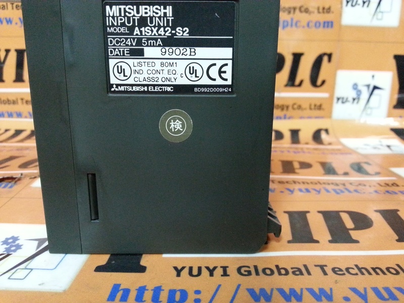 MITSUBISHI A1SX42-S2 INPUT UNIT - PLC DCS SERVO Control MOTOR POWER SUPPLY IPC ROBOT